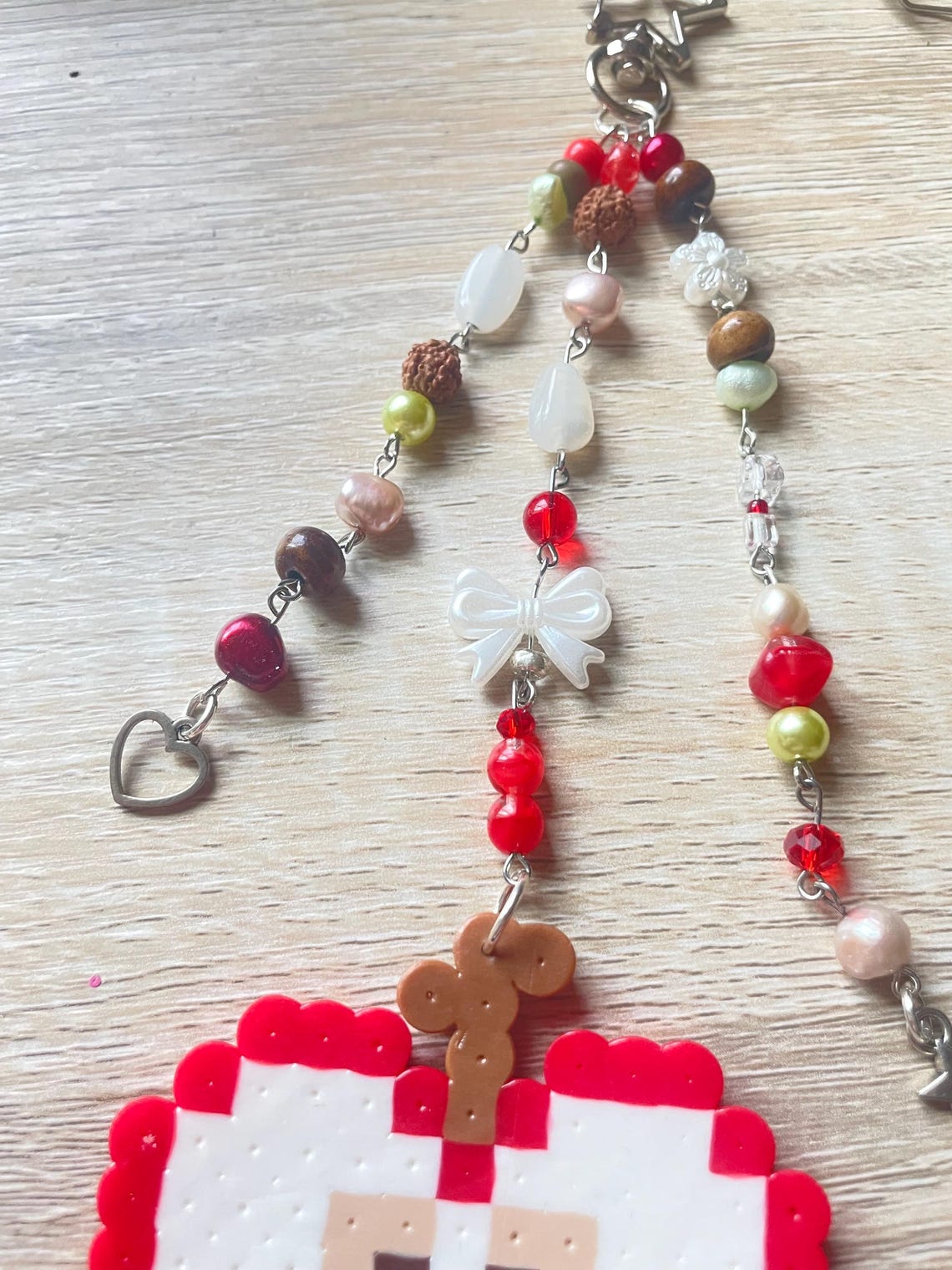 Apple Beaded Keychains - Apple Core Aesthetic - Handmade - Perfect Gift ...