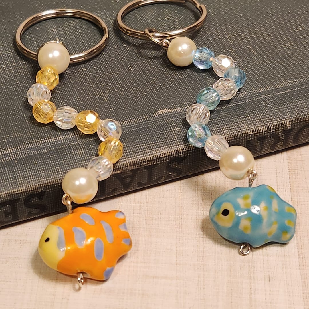 Adorable Best Friend Fish Key Chains - Perfect Friendship Gift - Etsy