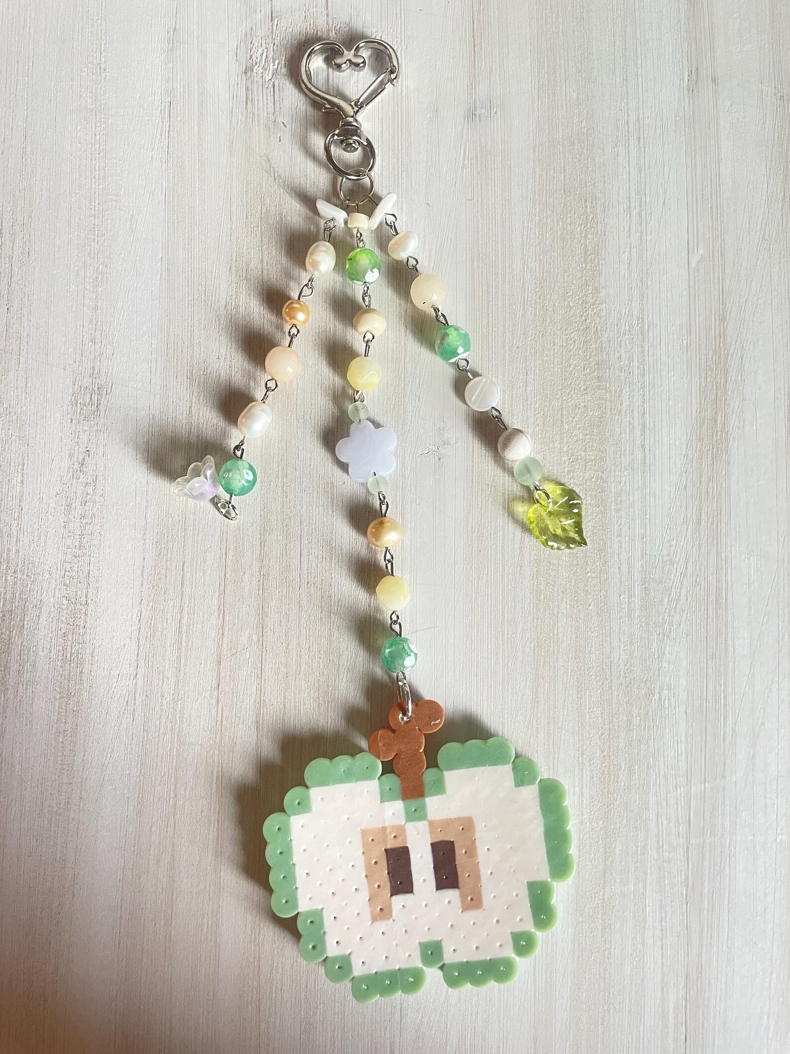 Apple Beaded Keychains - Apple Core Aesthetic - Handmade - Perfect Gift ...