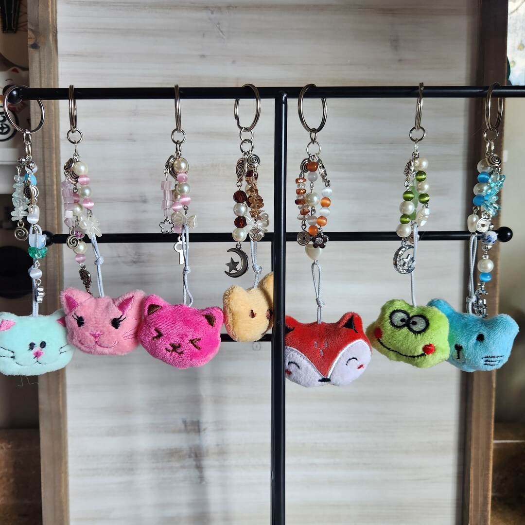 Squishy Animal Beaded Keychains: Assorted Designs for a Fun and Unique ...