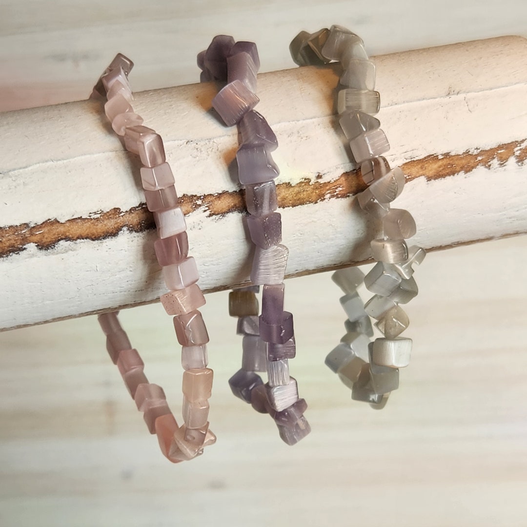 Pastel Cat Eye Bead Stacker Bracelets - Set of 3 - Etsy