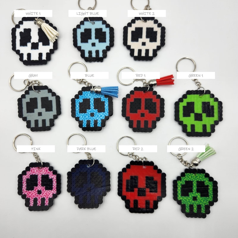 Perler Bead Skull - Etsy