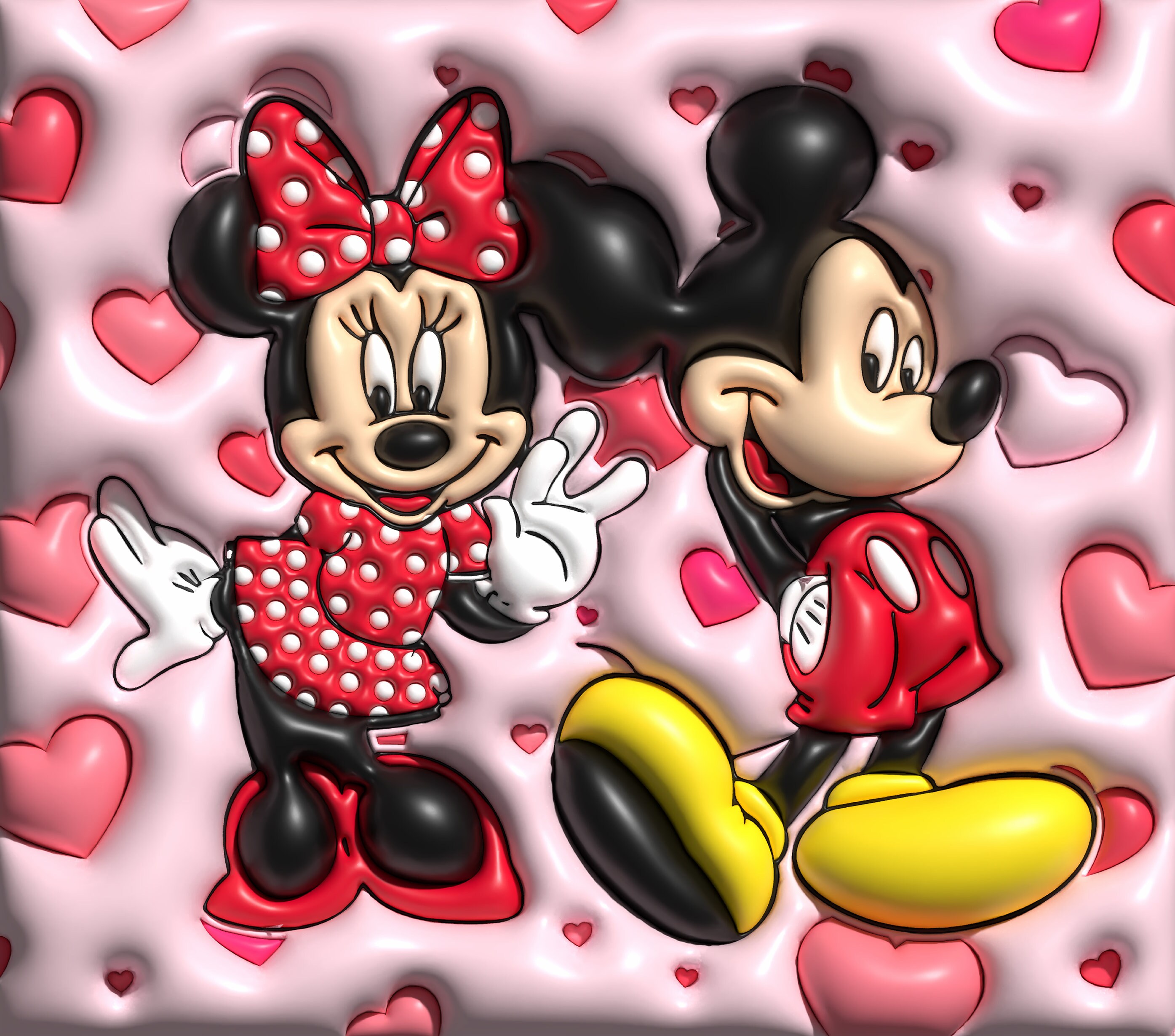 3D Mickey & Minnie - Etsy