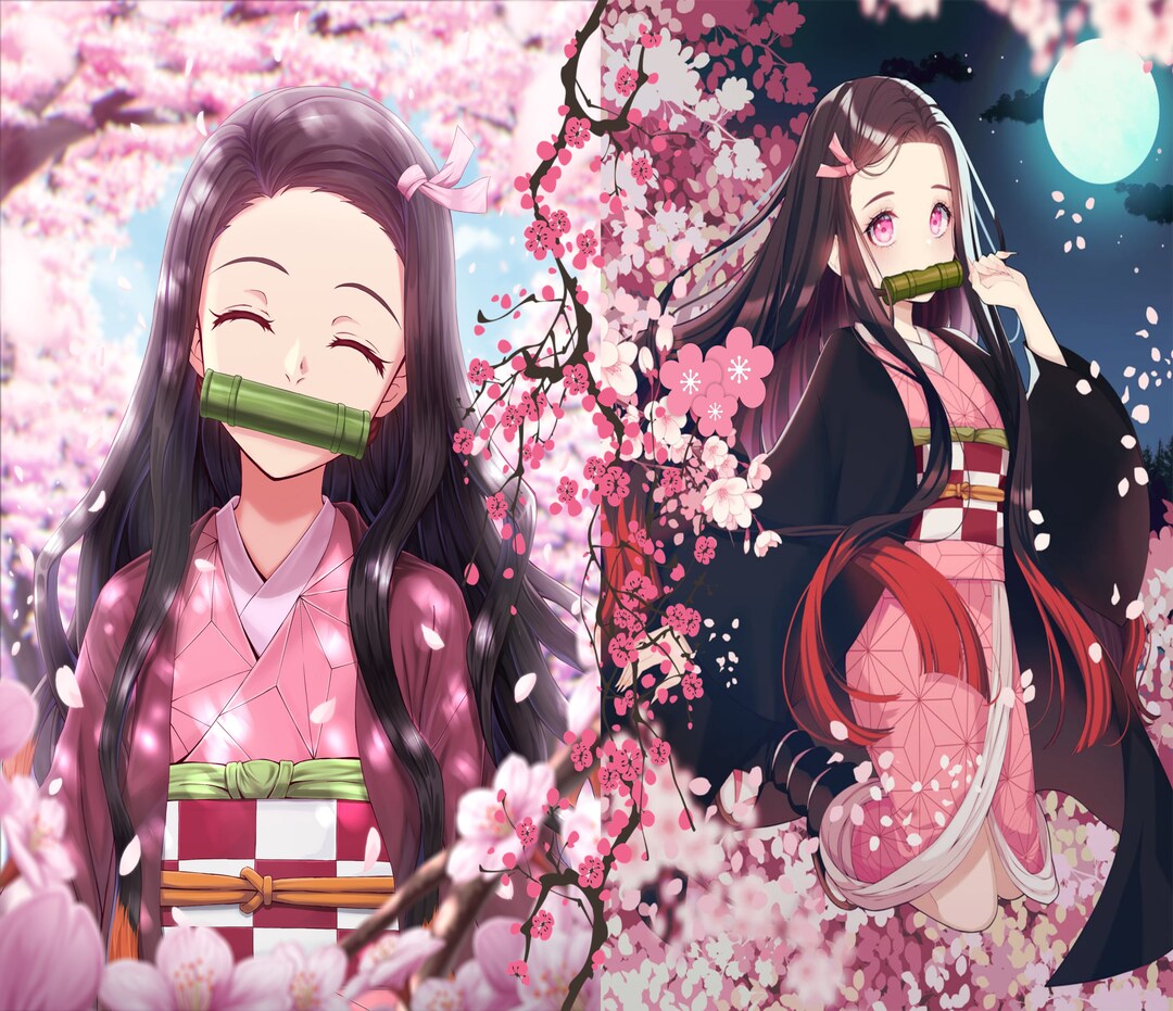 Nezuko Cherry Blossom 20oz Tumbler Wrap - Etsy Canada