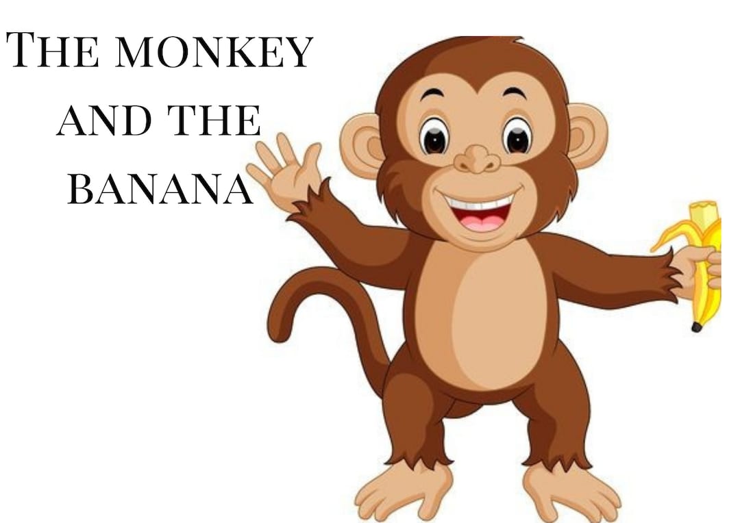 The Monkey and the Banana - Etsy