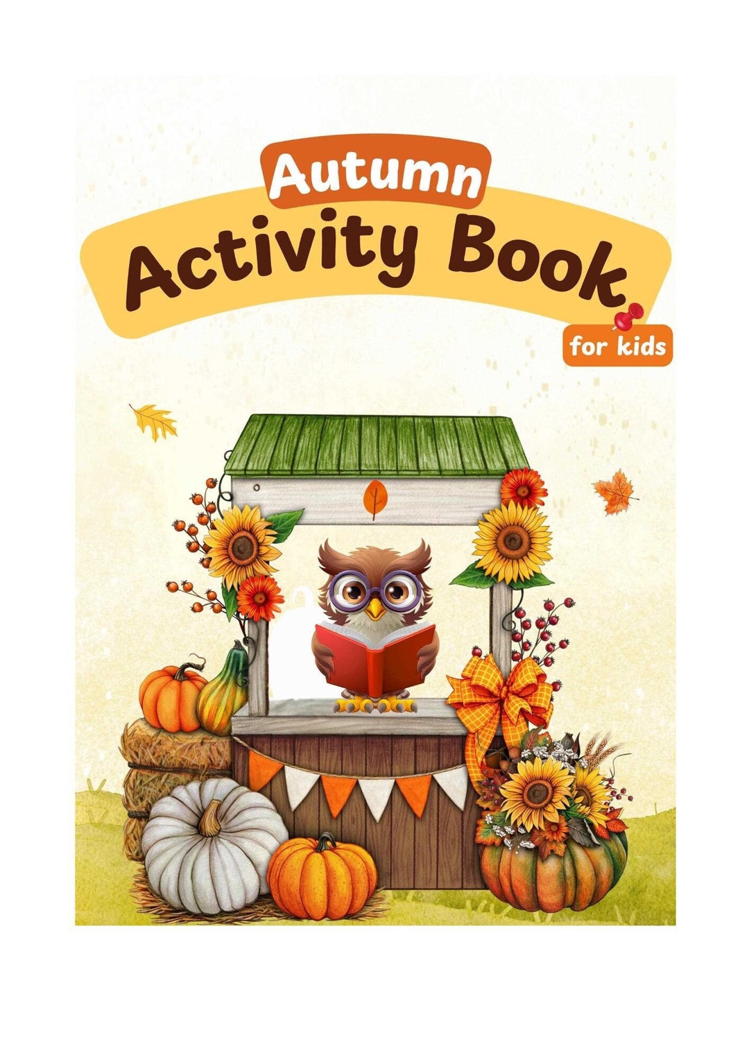 Fall Activity Book for Kids: 16 Pages of Autumn Fun (PDF) - Etsy