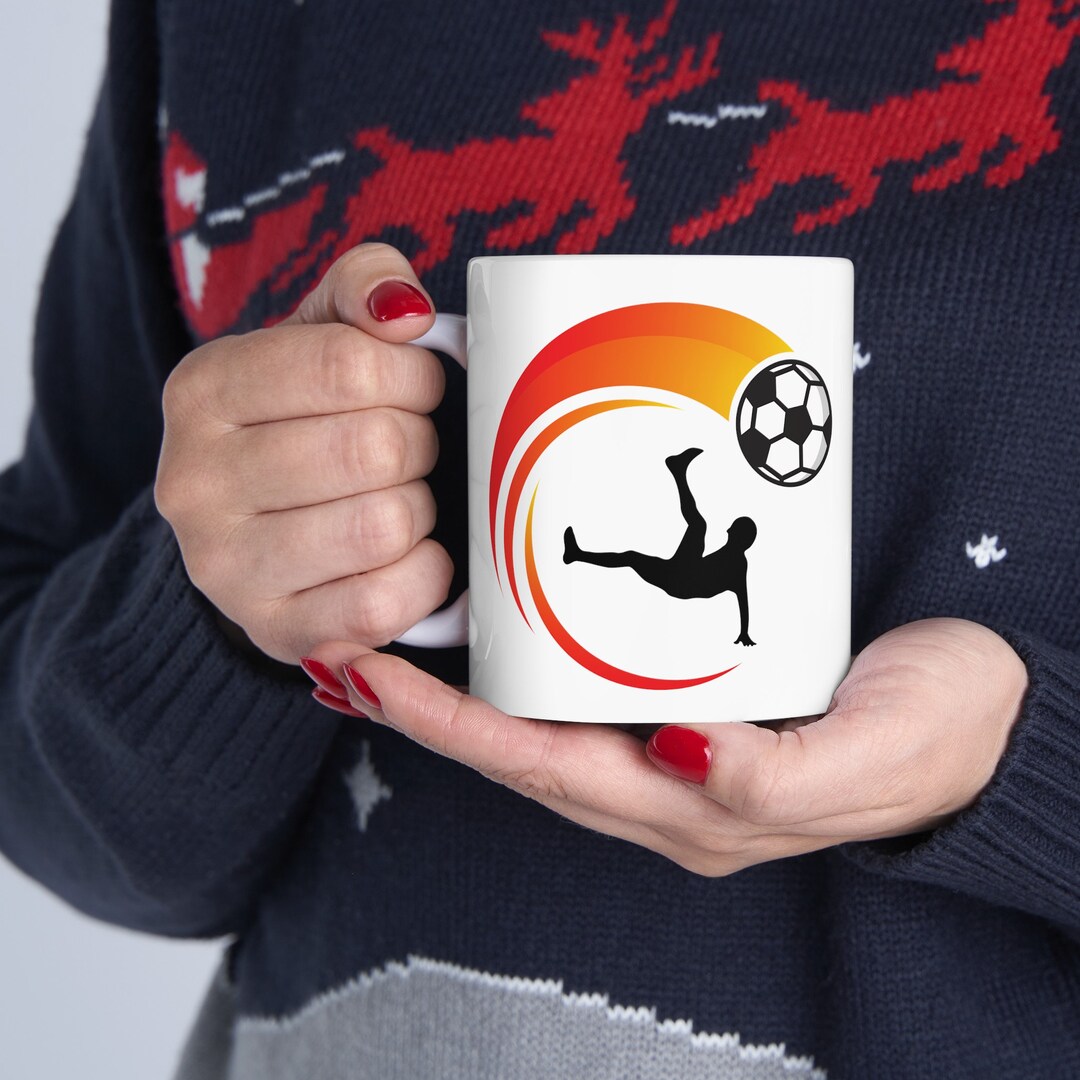 Soccer Mug Bicycle Kick Mug Sports Coffee Mug Tea Cup Sports Ball ...