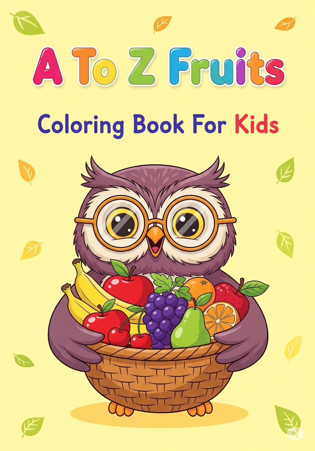 Fruit Alphabet Coloring Book for Kids: ABC Learning Activity (digital Download) - Etsy