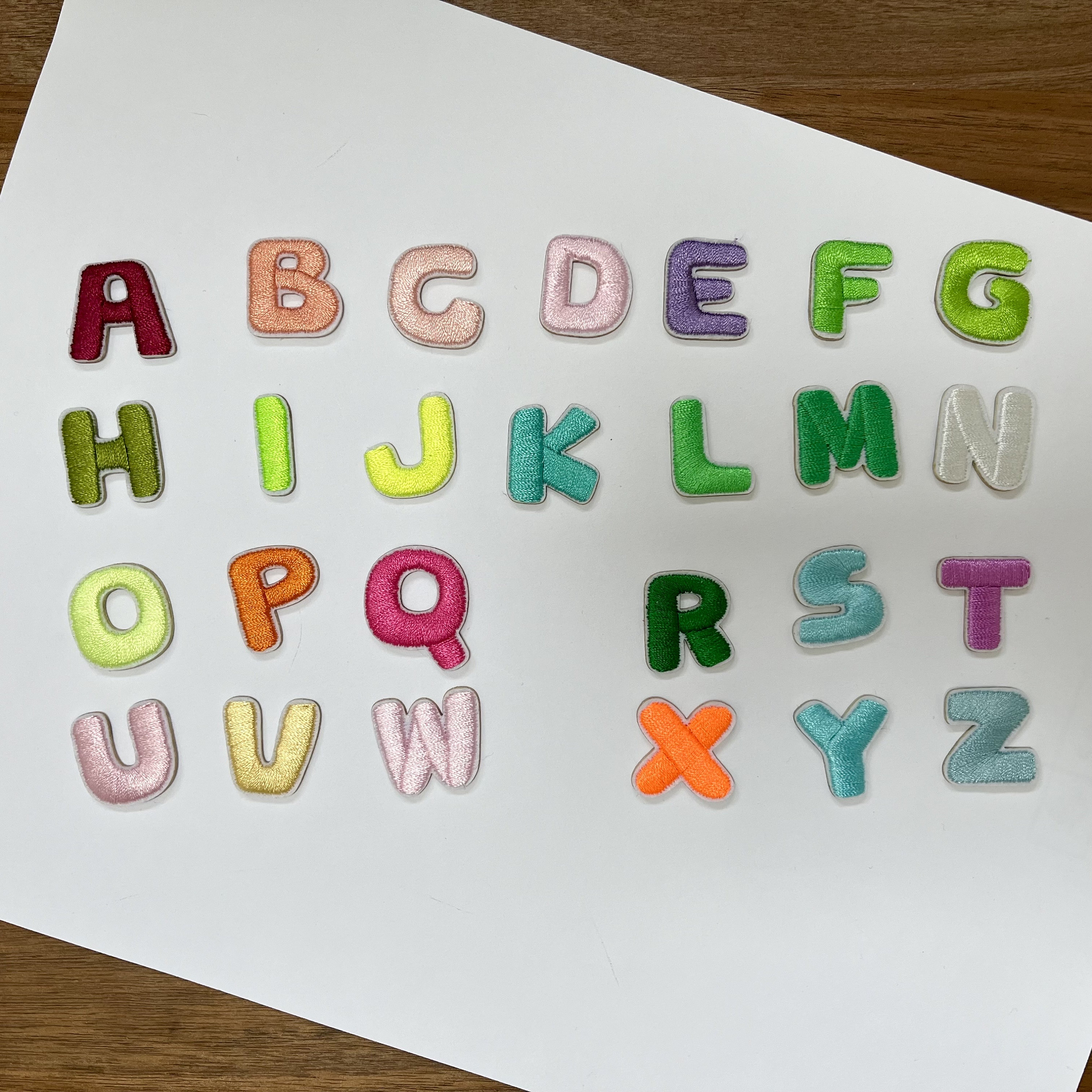 Mini Letter Patch, Self-adhesive, Denim Jacket/shirt/phone, Embroidered ...