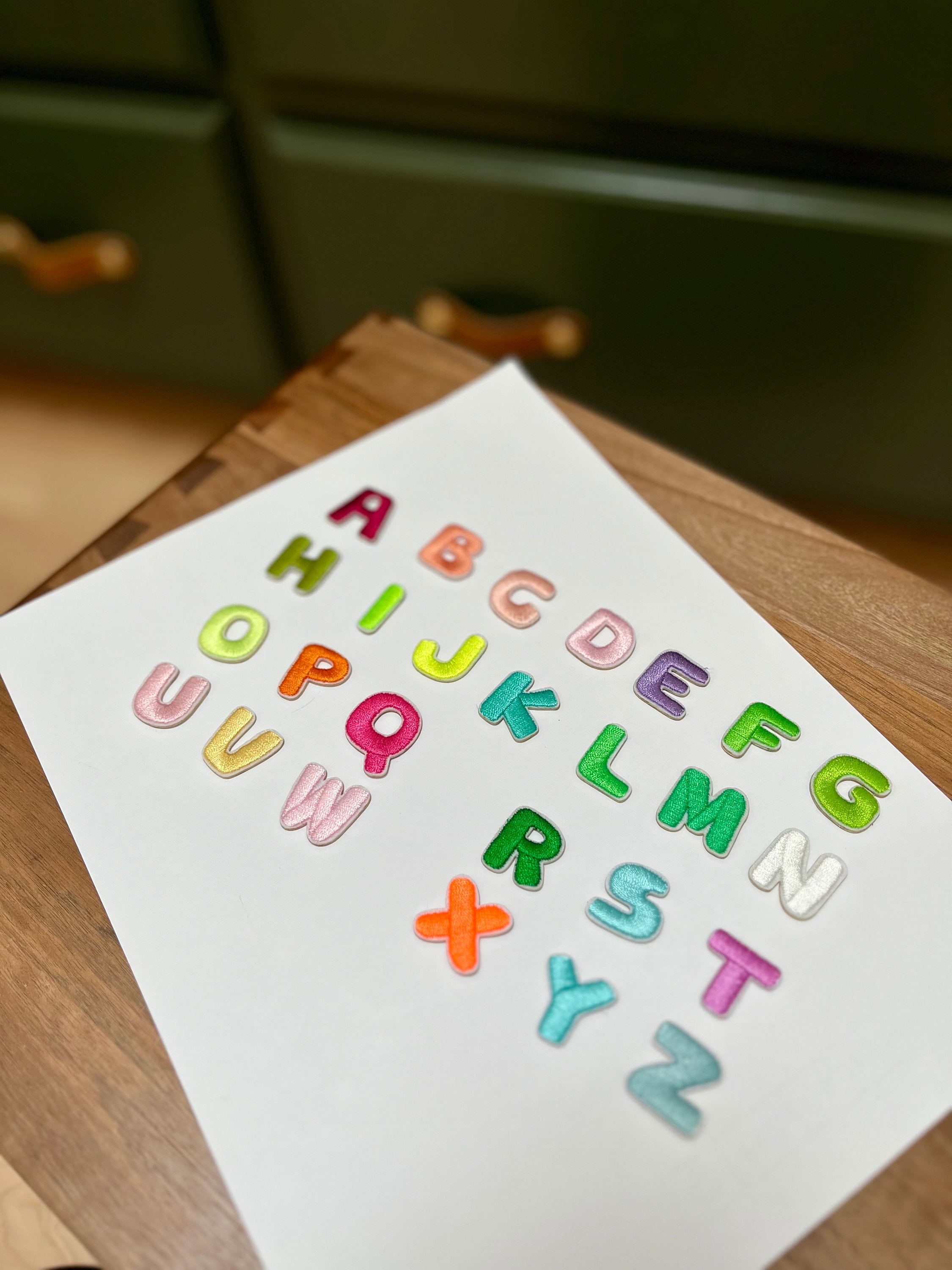 Mini Letter Patch, Self-adhesive, Denim Jacket/shirt/phone, Embroidered ...