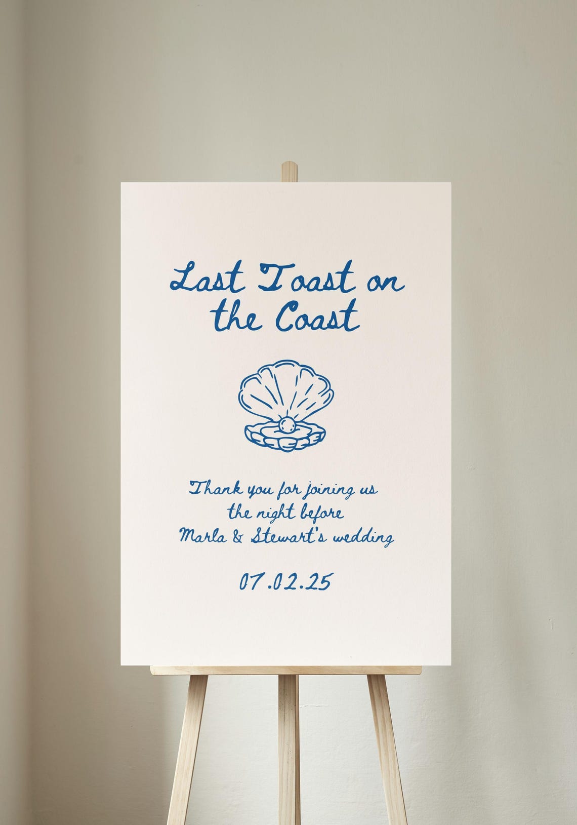 Last Toast on the Coast Welcome Sign, Digital Download Wedding Sign ...