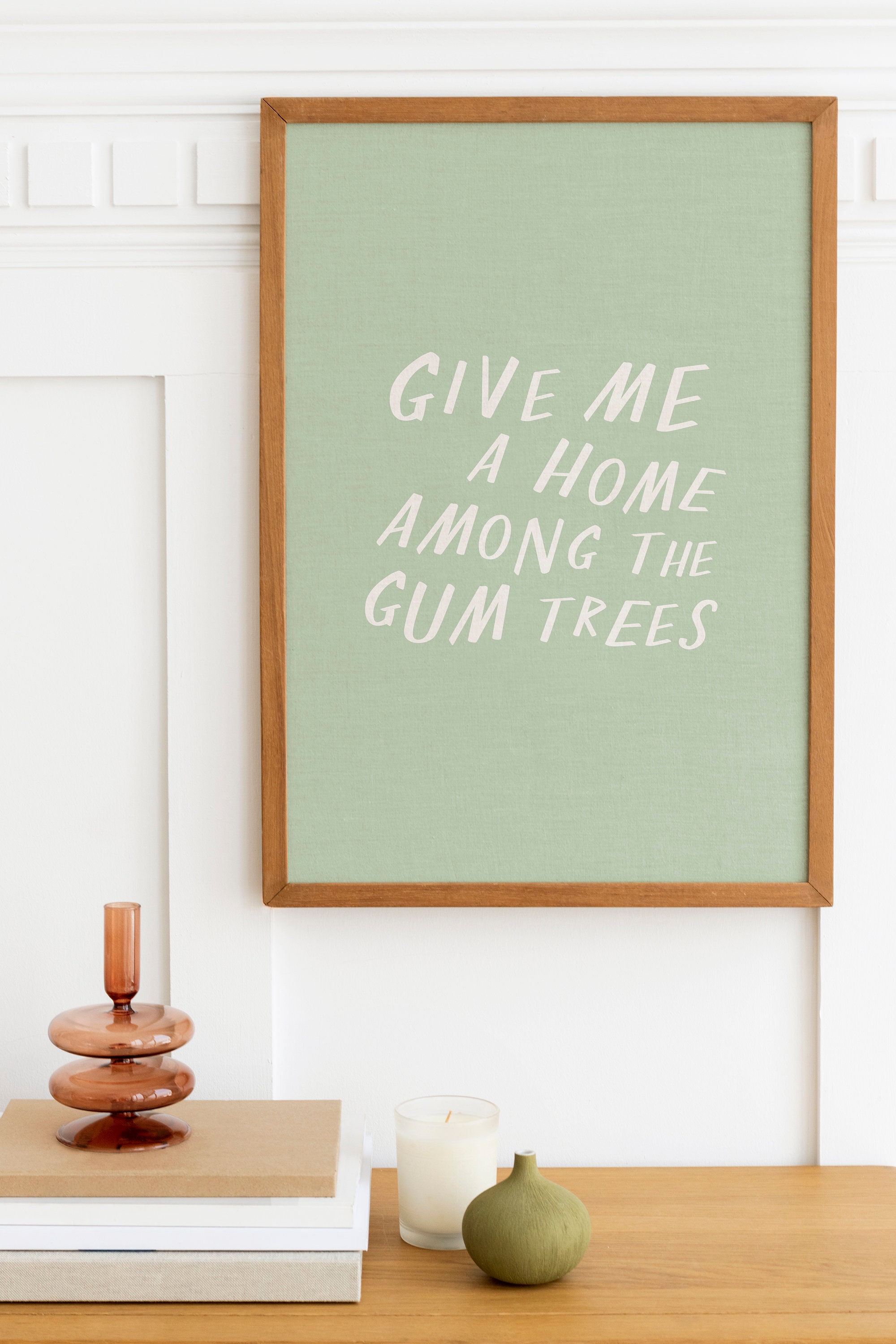 Give Me a Home Among the Gumtrees Wall Art, Australian Wall Art ...