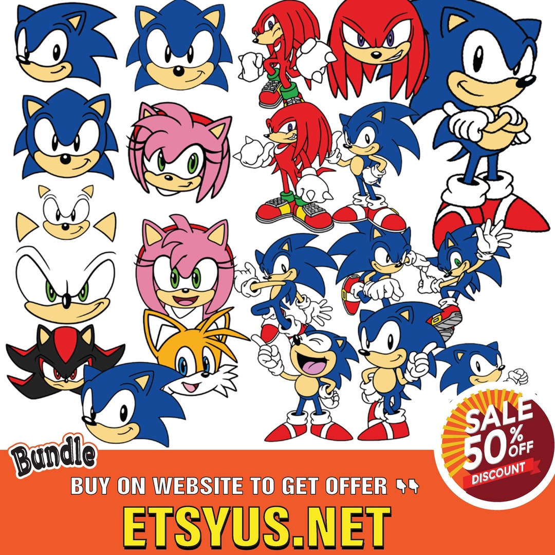 So-nic the Hedgehog Bundle Svg, Cartoon Svg, So-nic Svg, So-nic ...