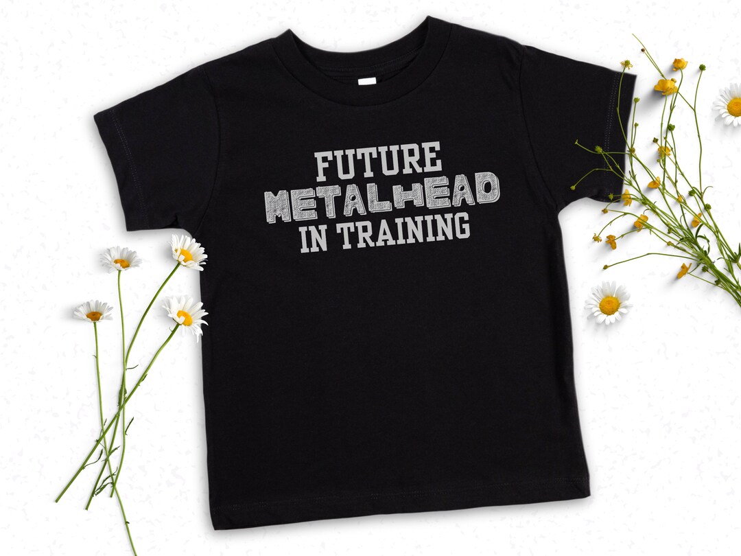 Kid's Funny Heavy Metal Shirt, Future Metalhead Toddler Rocker Tshirt ...