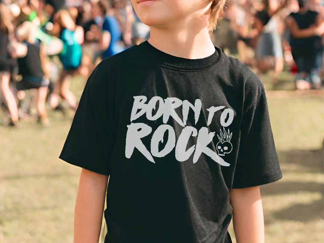 Born to Rock Newborn Toddler and Youth Shirt, Heavy Metal Kids T-shirt ...