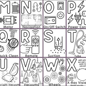 Vacuum Cleaner Coloring Pages Download, Kids Educational Alphabet ...