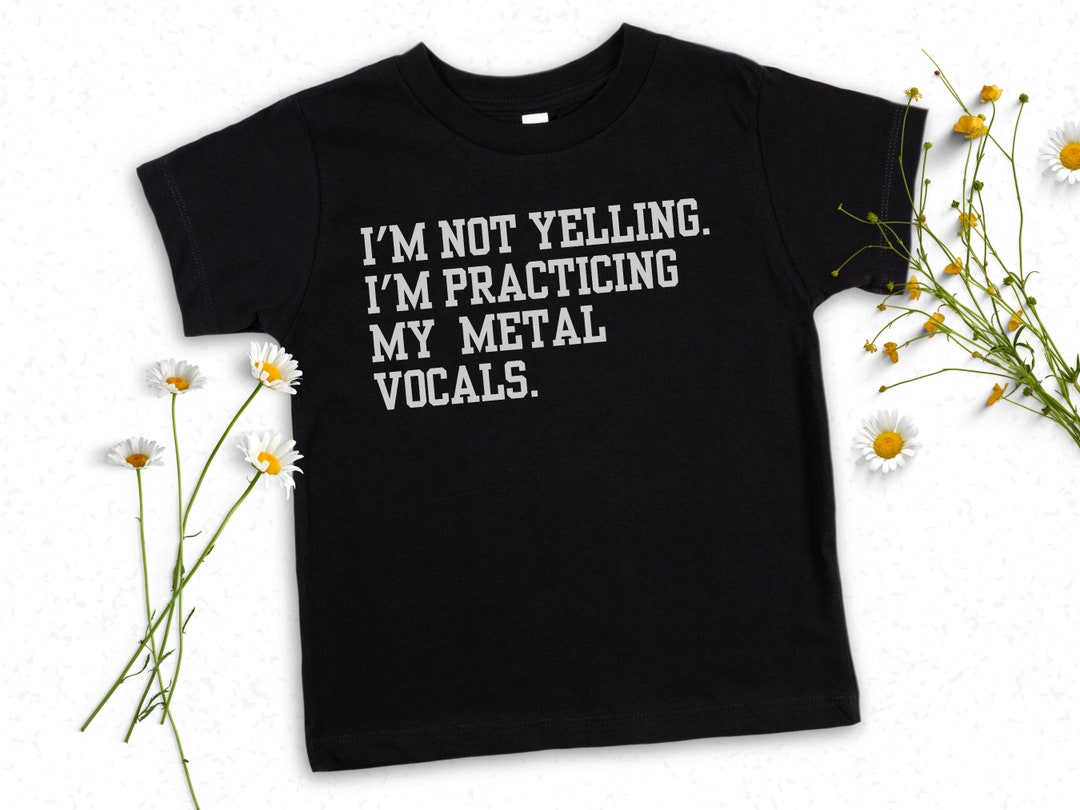 Funny Metal Head Baby and Kids Shirt, Black Metal Toddler T-shirt, One ...