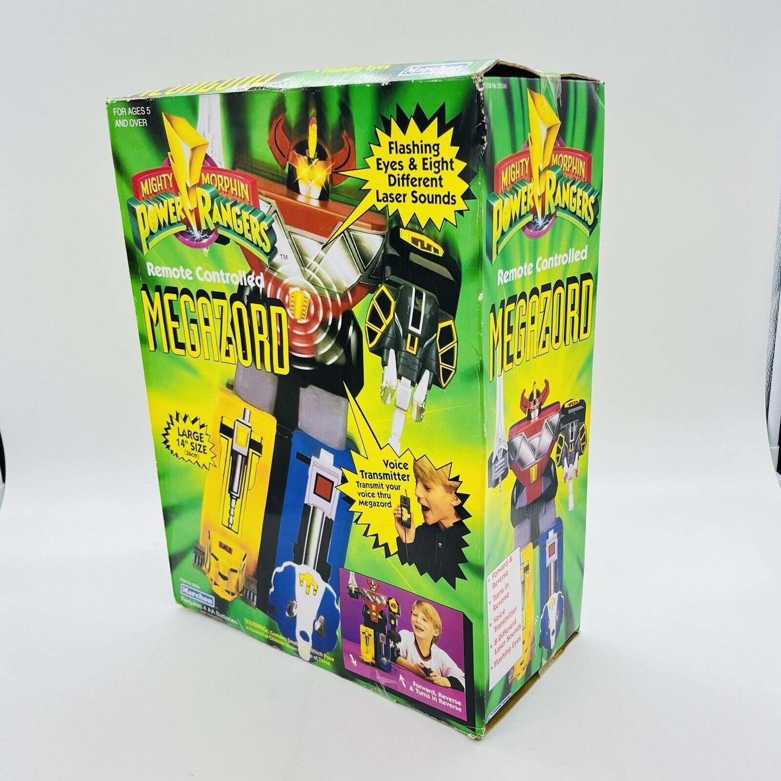 Mighty Morphin Power Rangers Megazord Remote Controlled 1994 Marchon ...
