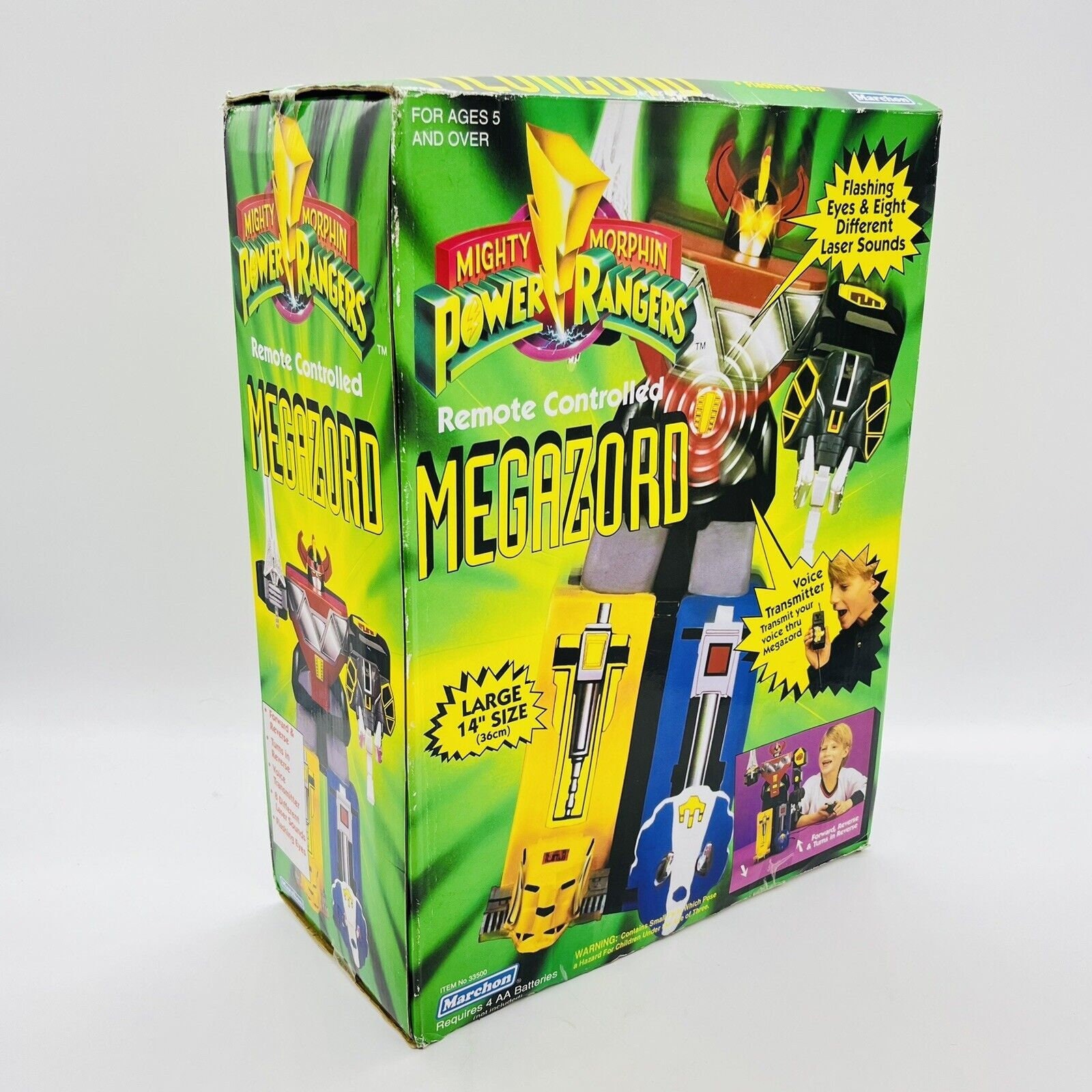 Mighty Morphin Power Rangers Megazord Remote Controlled 1994 Marchon ...