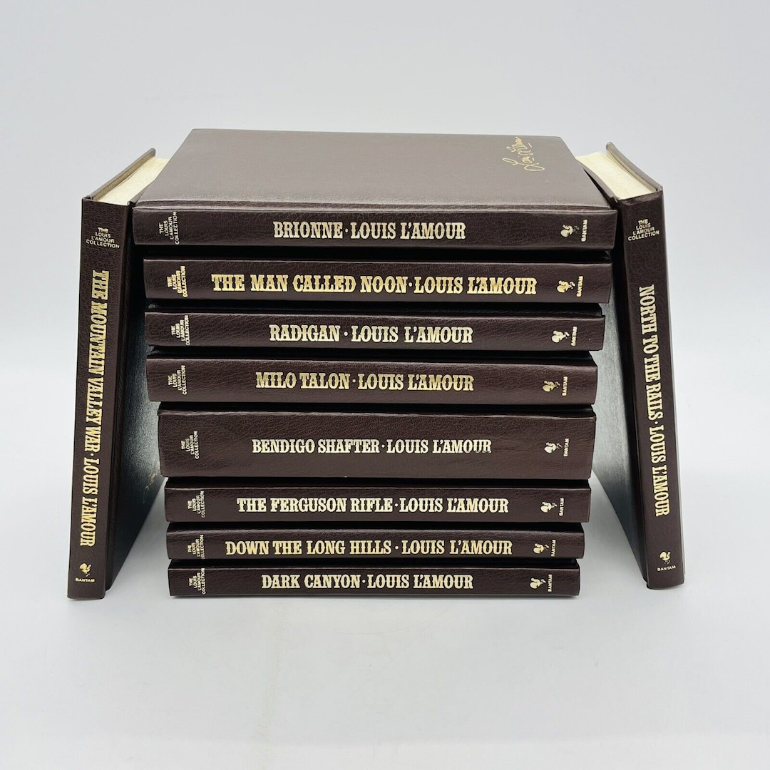 Louis L'amour Collection Leatherette Books Lot of 10 Vintage Western ...