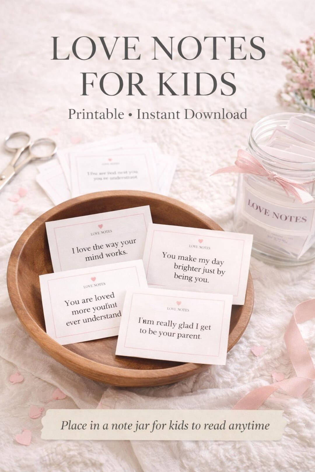 Lunchbox Love Notes for Kids Printable 60 Encouraging and Silly Notes ...