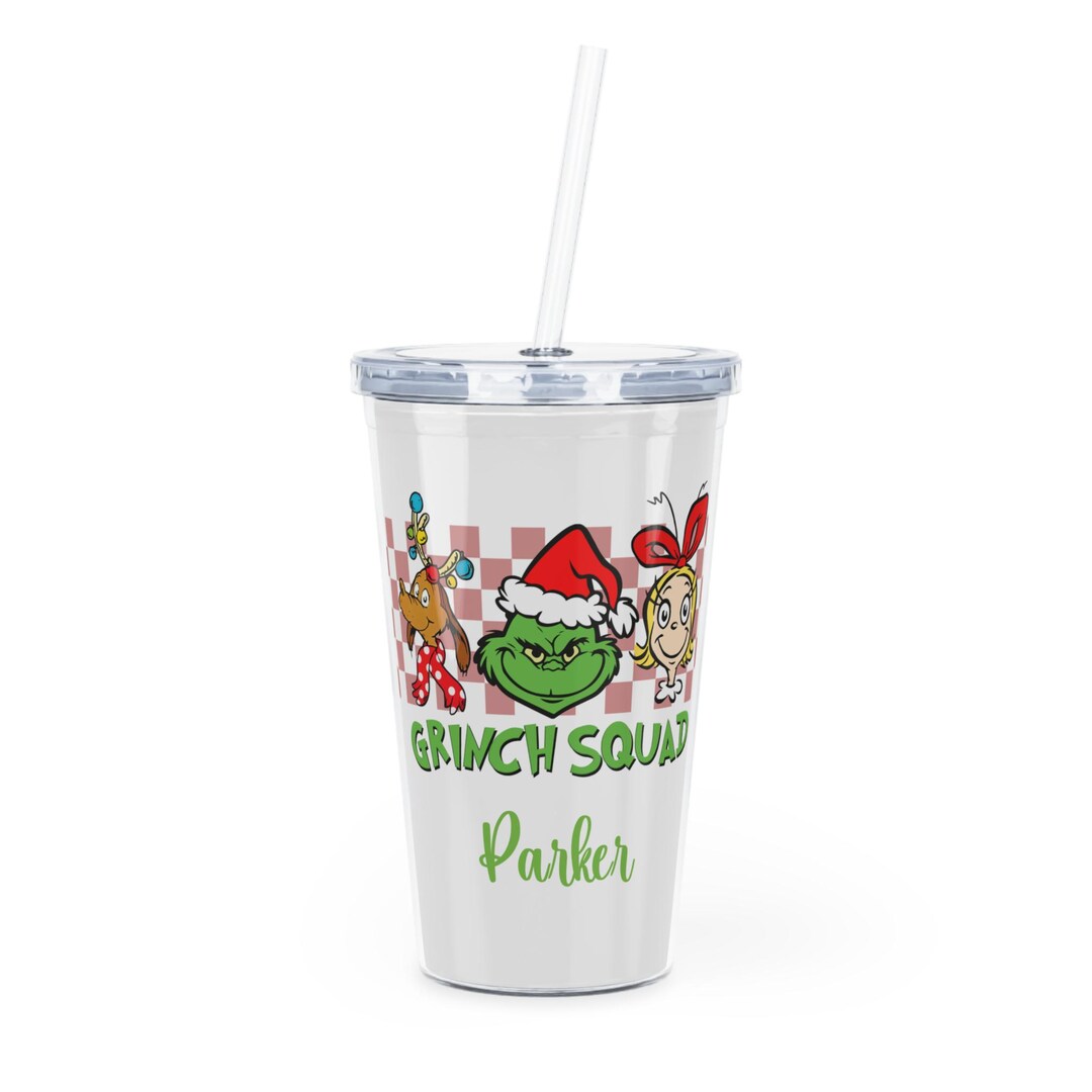 Grinch Squad Personalized Tumbler, Christmas Gift, Holiday Drinkware ...