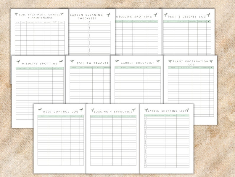2026 Garden Planner Printable • Seed Tracker • Vegetable Garden Layout ...