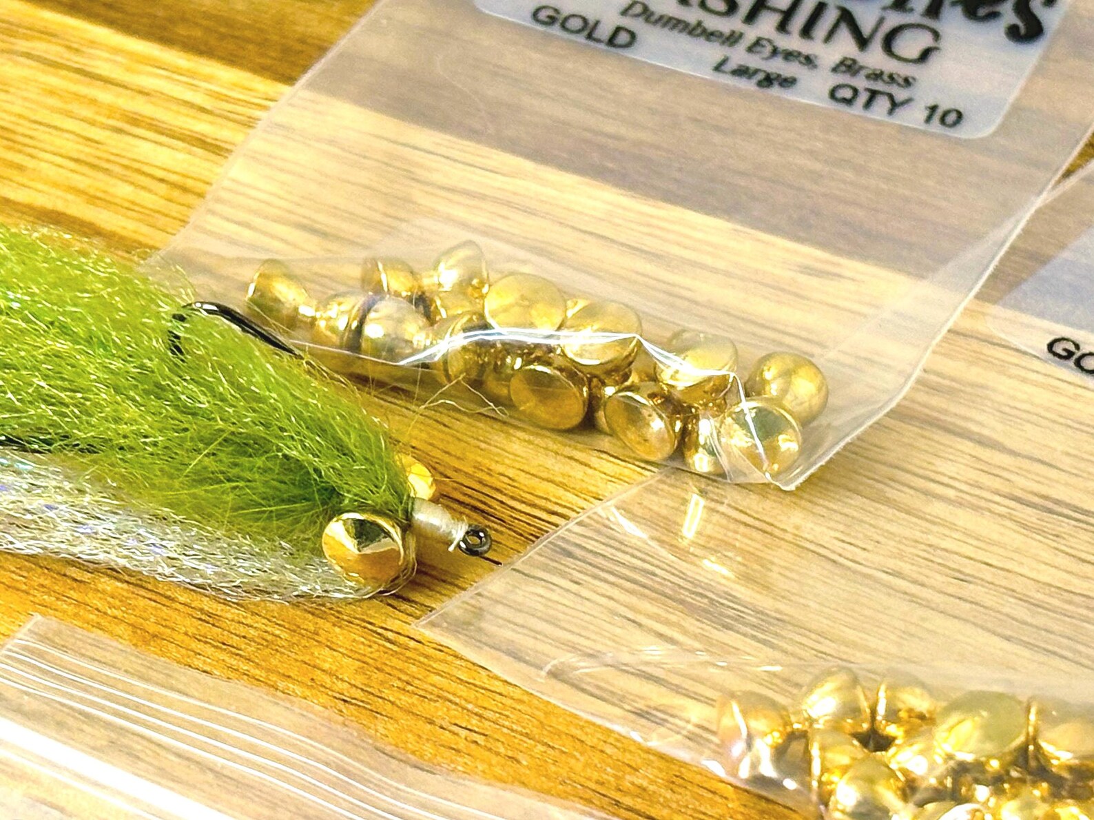 Large Brass Dumbbell Eyes gold for Fly Tying - Etsy