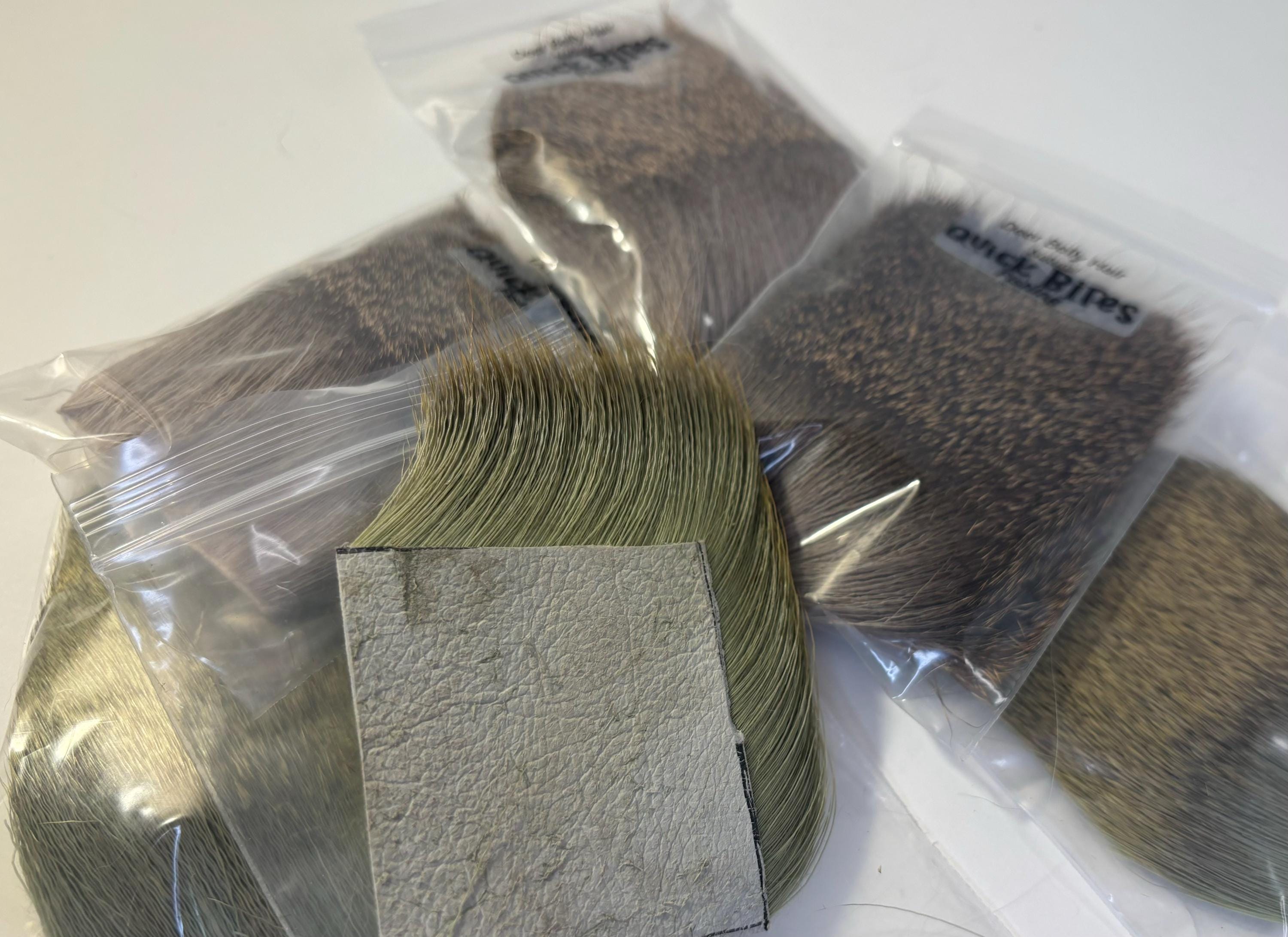 Large Patch Deer Belly Hair for Fly Tying Deer Hair Spinning Hair Bass ...