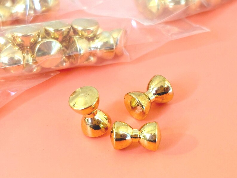 Large Brass Dumbbell Eyes gold for Fly Tying - Etsy