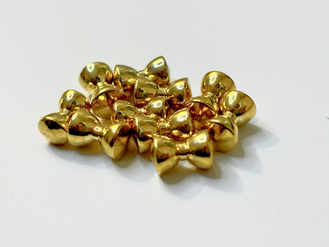 Large Brass Dumbbell Eyes Gold For Fly Tying Etsy