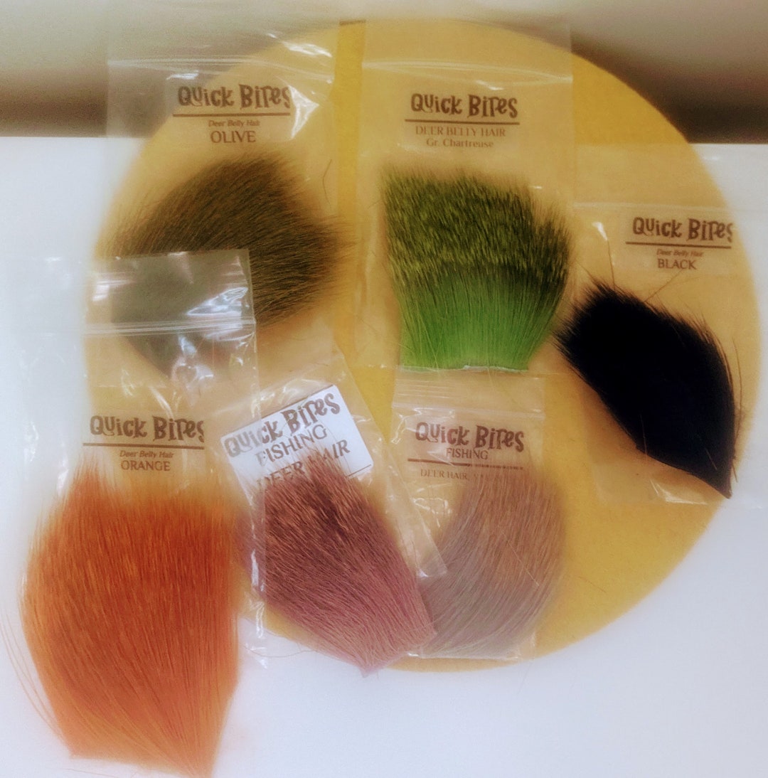 Small Deer Belly Hair for Fly Tying Deer Hair Spinning Hair Bass Bug ...