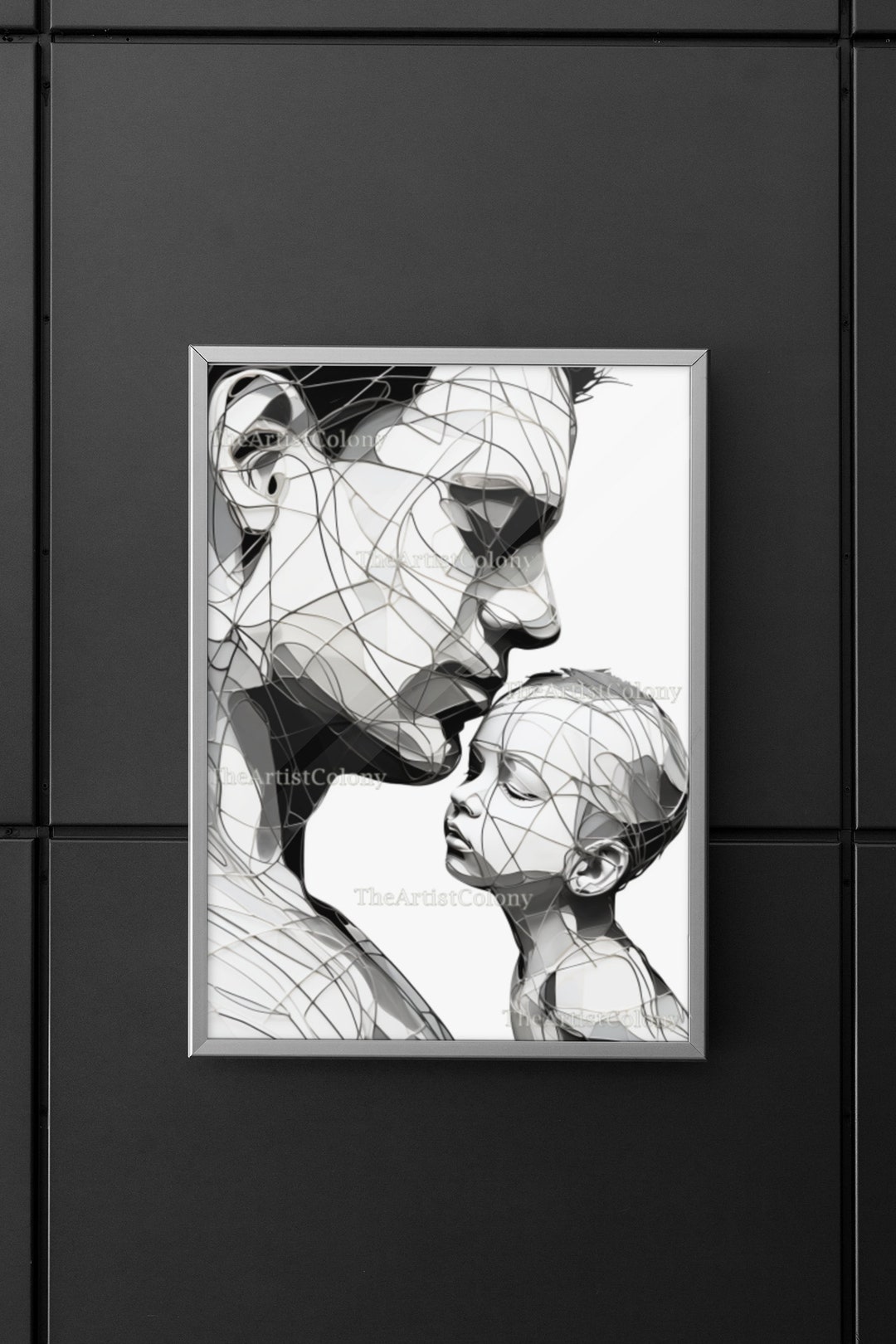 Geometric Modern-art-printable, Printable-modern-art-download, Black ...