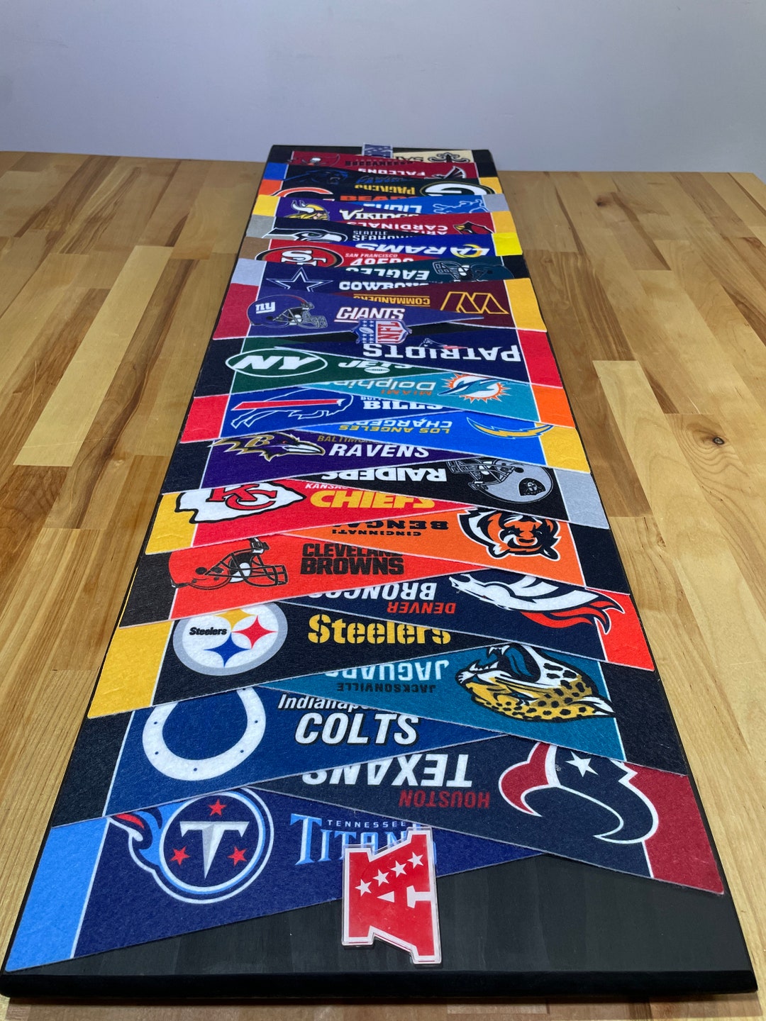 NFL Pennant Memorabilia 3D Display - Etsy