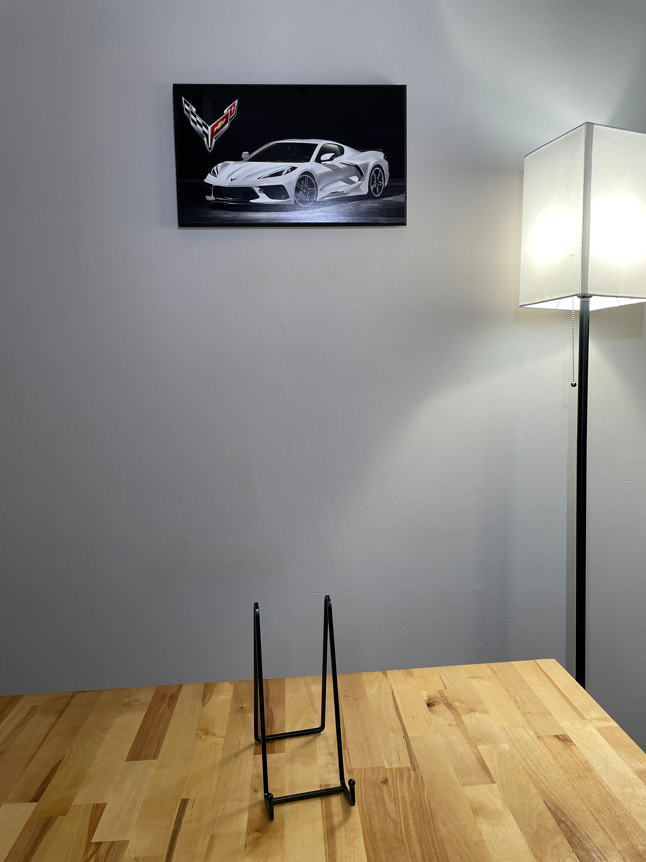 White Corvette Memorabilia 3D Display - Etsy