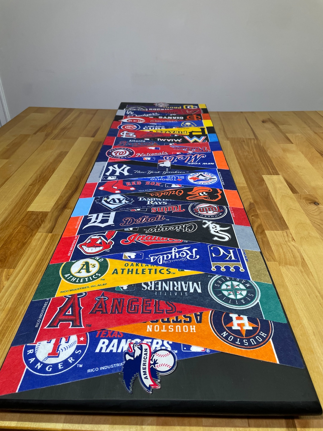 MLB Pennant Memorabilia 3D Display - Etsy