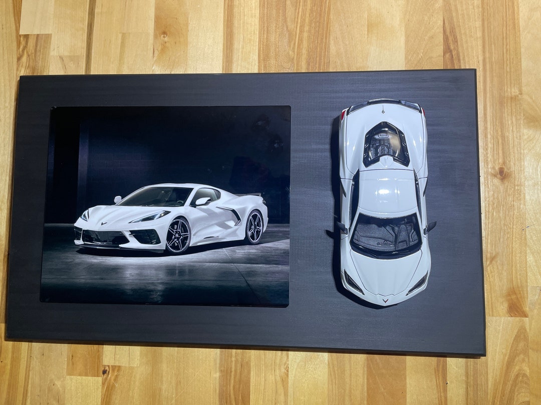 White Corvette Memorabilia 3D Display - Etsy
