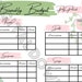 Biweekly Budget Sheet, Cute Plant Budget Sheet, Debt Sheet, Savings ...