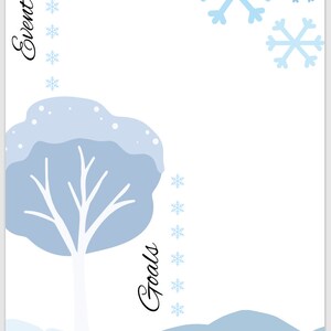 January 2024 Winter Themed Planner - Etsy