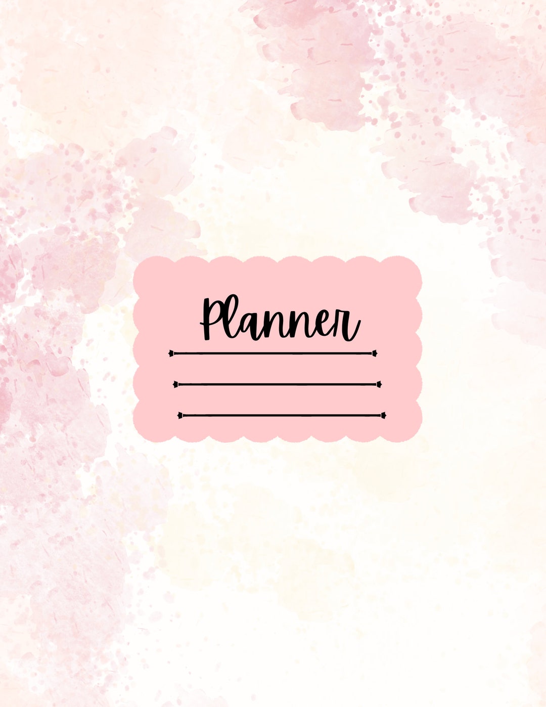 Printable Pink Planner Design, Digital Planner for Children and Adults ...