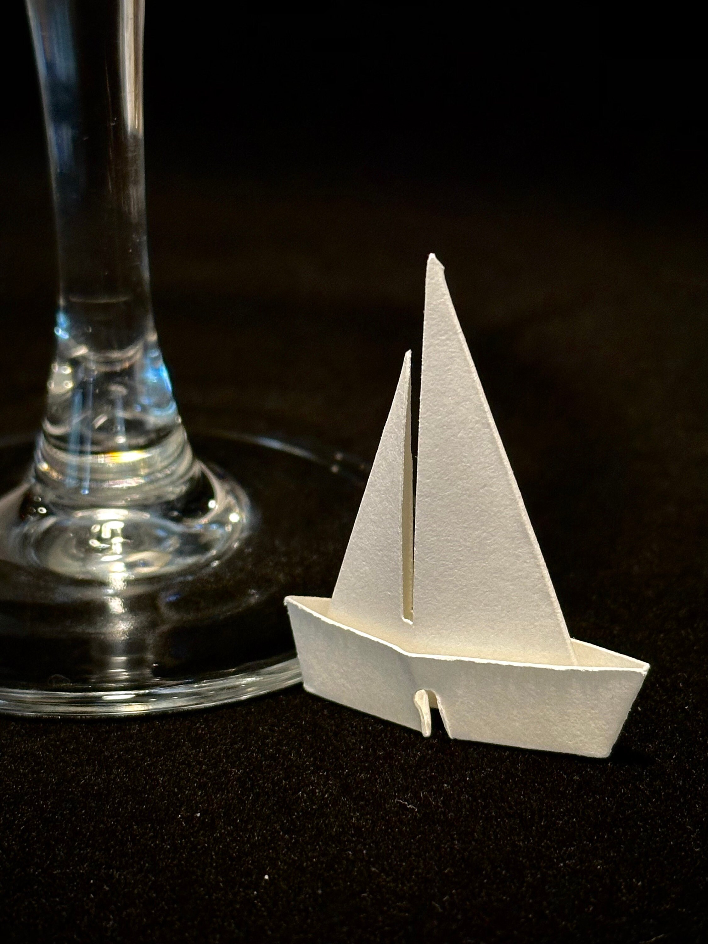 Paper Boat Cocktail Glass Charm, Set of 6 - Etsy