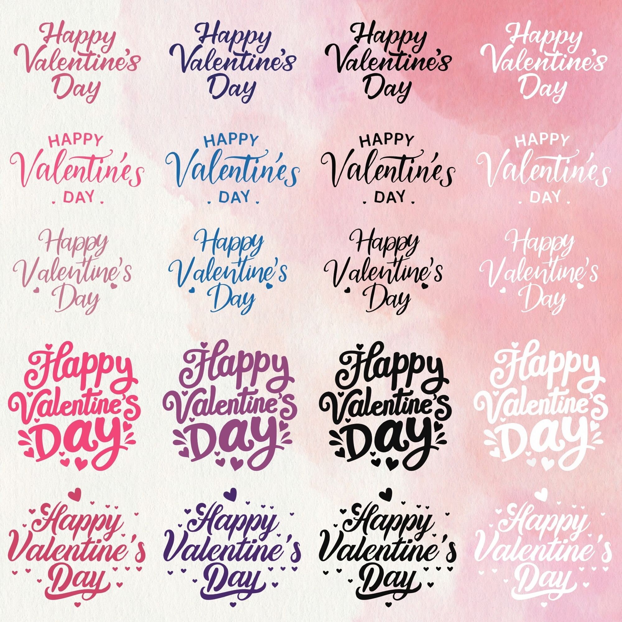 Clipart Valentine's Day Fonts Package Valentine Font Love Font Heart ...