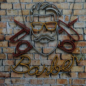 Custom LED Barber Neon Sign - Illuminate Your Style! - Etsy
