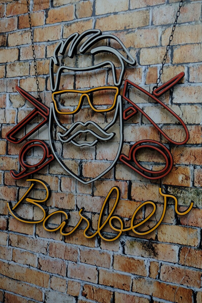 Custom LED Barber Neon Sign - Illuminate Your Style! - Etsy