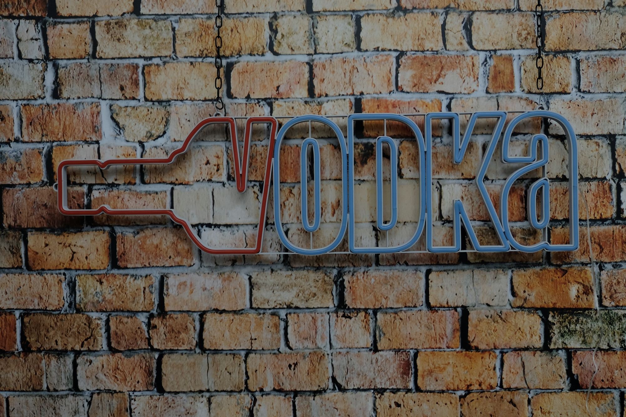 Vodka Neon Sign Wall Art / Gift for Boyfriend / Bar, Alcohol / Wall ...