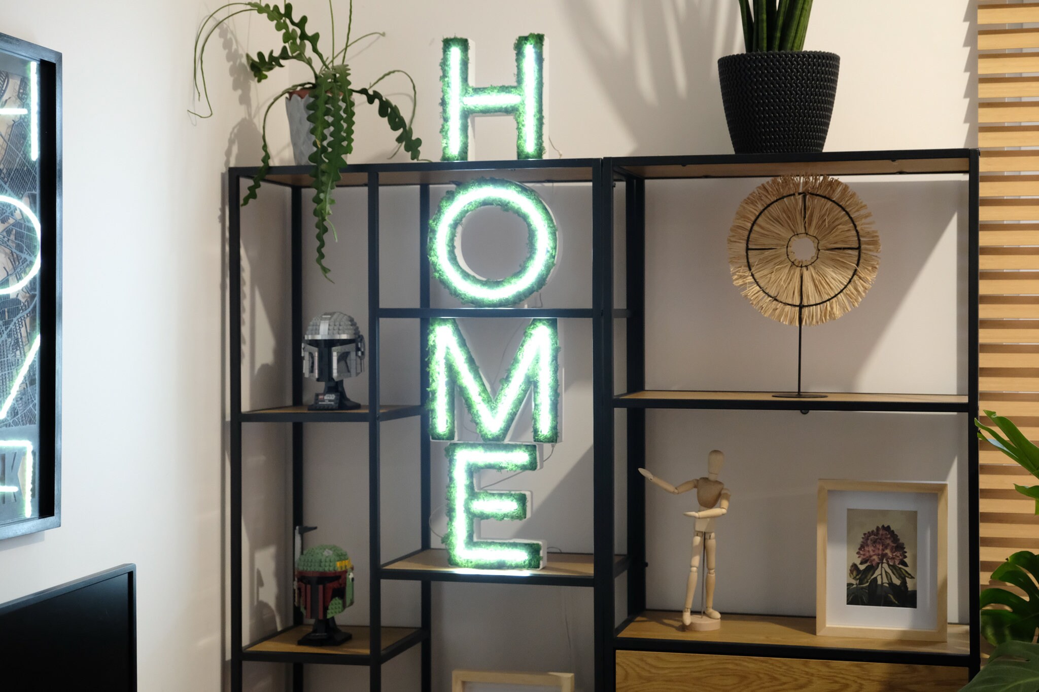 Neon Custom Moss Letters Moss Words Wall Art Dried Moss - Etsy
