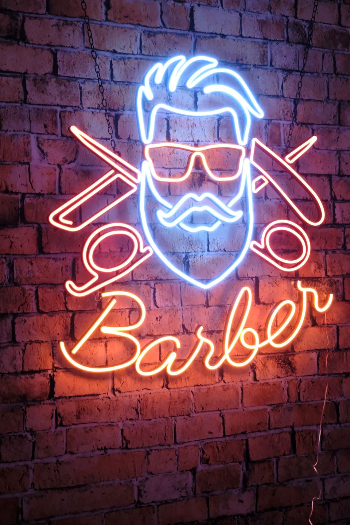 Custom LED Barber Neon Sign - Illuminate Your Style! - Etsy