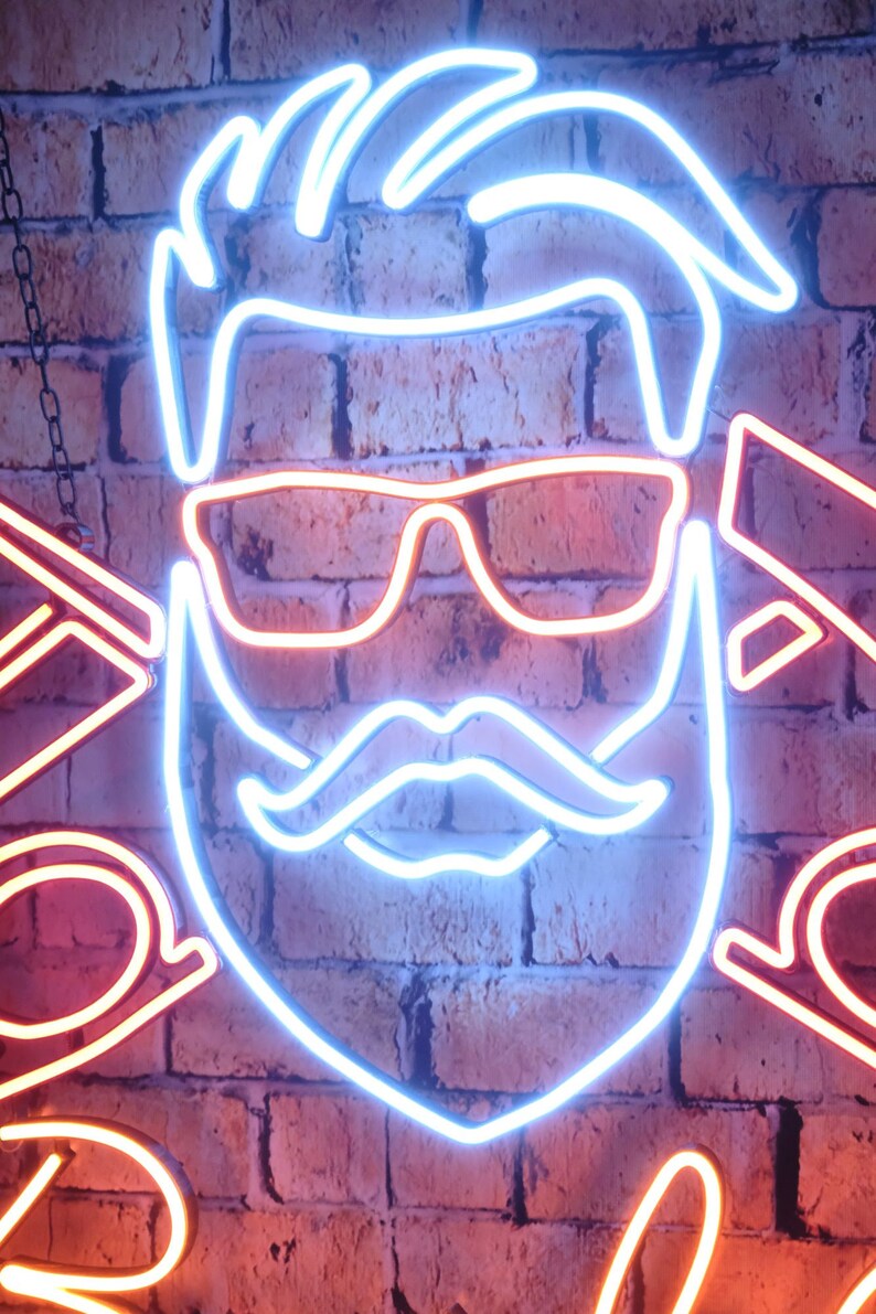 Custom LED Barber Neon Sign - Illuminate Your Style! - Etsy