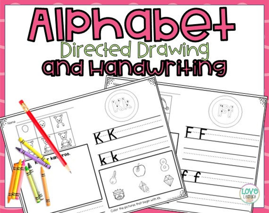 Alphabet Beginning Sound Directed Drawing and Handwriting Practice - Etsy