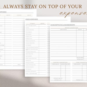 Budget Planner Printable Budget Planner Expense Tracker Finances ...